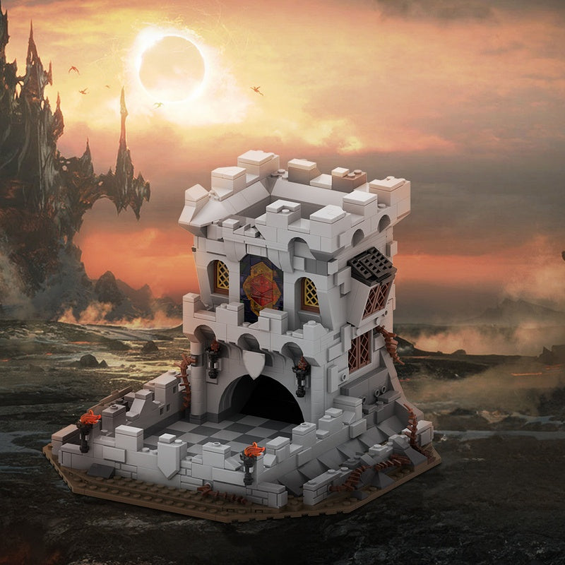 Fantasy Dragon Queen Dice Tower Building Kit | LEGO-Compatible MOC