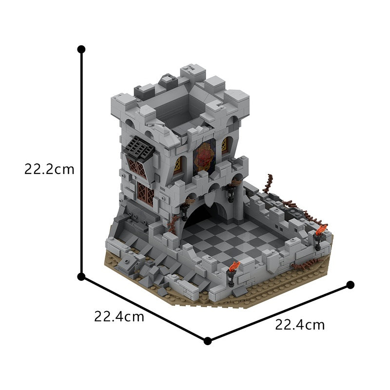 Fantasy Dragon Queen Dice Tower Building Kit | LEGO-Compatible MOC