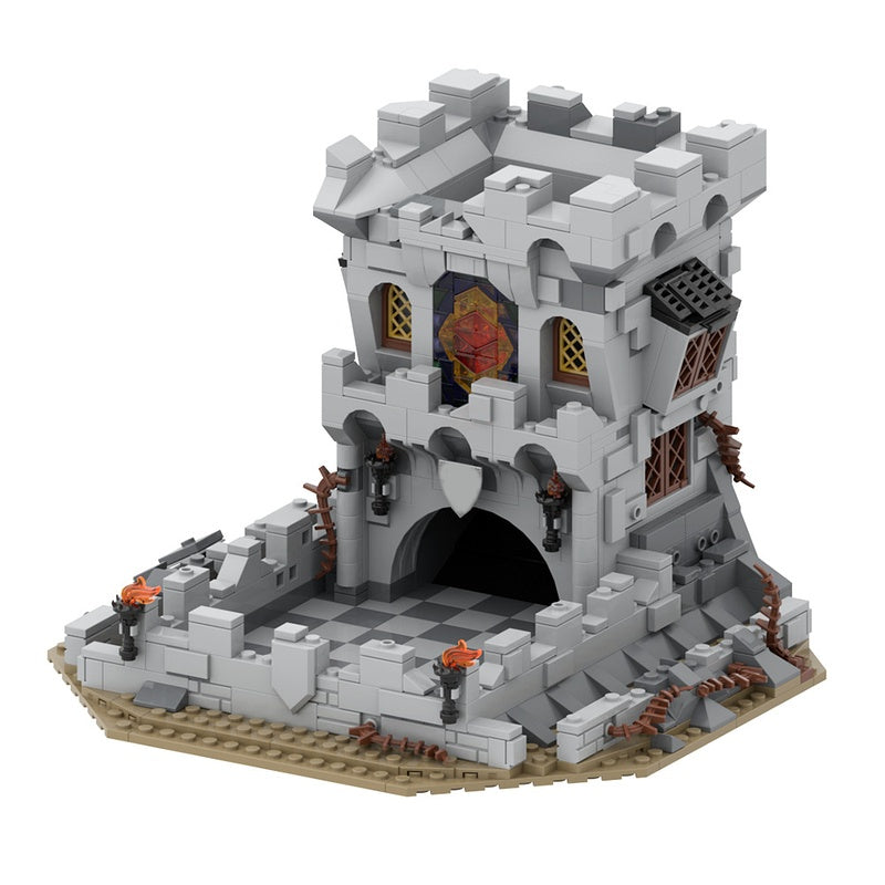 Fantasy Dragon Queen Dice Tower Building Kit | LEGO-Compatible MOC