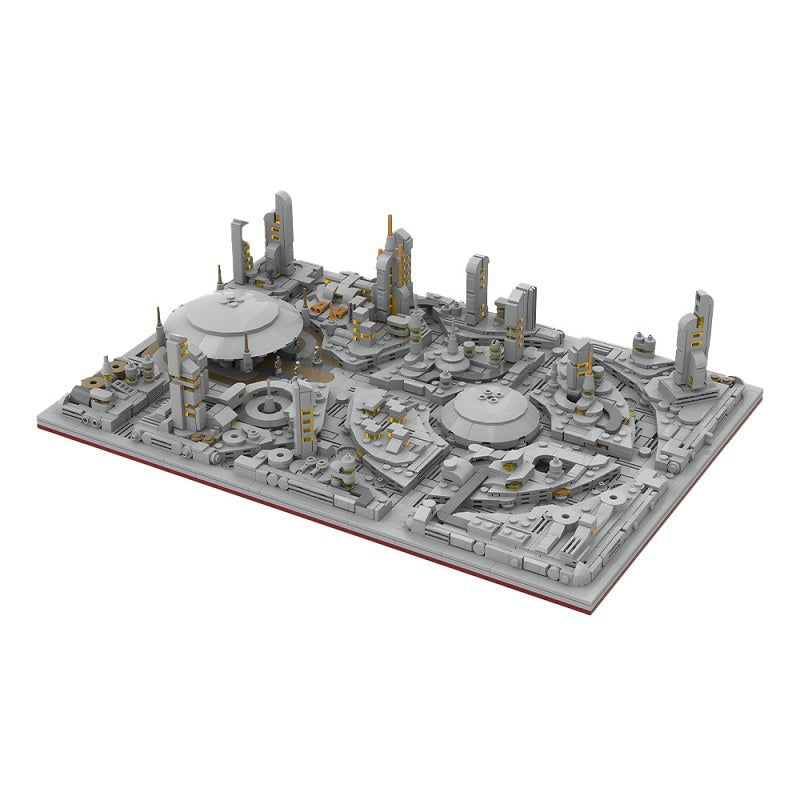 Futuristic Galactic Senate City Diorama Building Kit | LEGO-Compatible