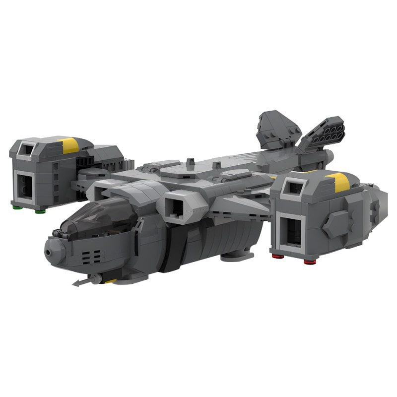 Galactic Drop Ship Extraction Shuttle Building Kit | LEGO-Compatible M