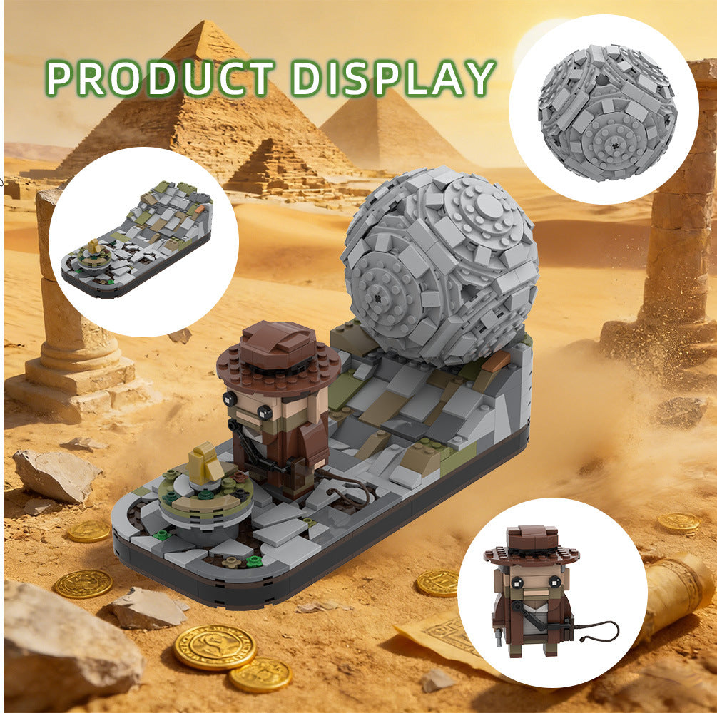 Indiana Jones Giant Boulder Escape Building Kit | LEGO Compatible MOC