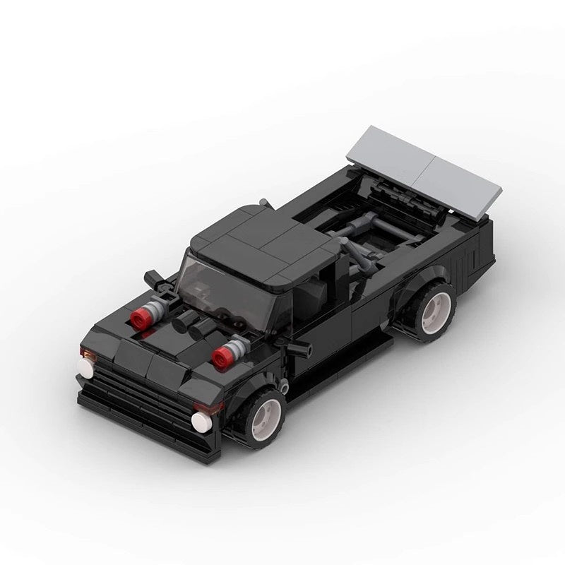 Performance Drift Pickup Truck Building Kit | 8 wide LEGO-Compatible M ...