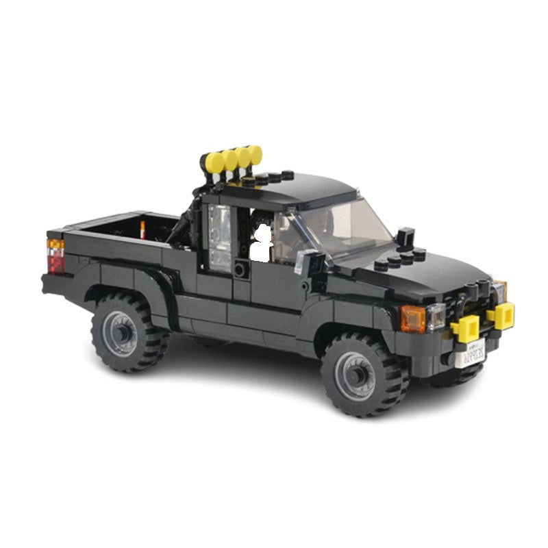 Retro 1980s Time Travel Movie Pickup Truck 4x4 Building Kit | LEGO-Com